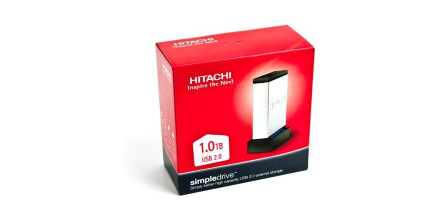 Hitachi SimpleDrive III 1TB Aluminum External Hard Drive