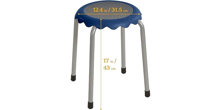 ECR4Kids Daisy Stackable Stool Set