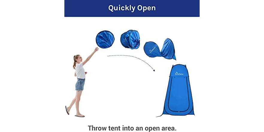 WolfWise Pop-up Shower Tent