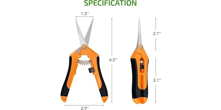 iPower 6.5 Inch Gardening Scissors Hand Pruner