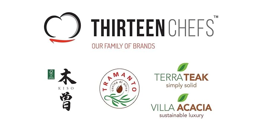 Thirteen Chefs Acacia Large Wood Cutting Board