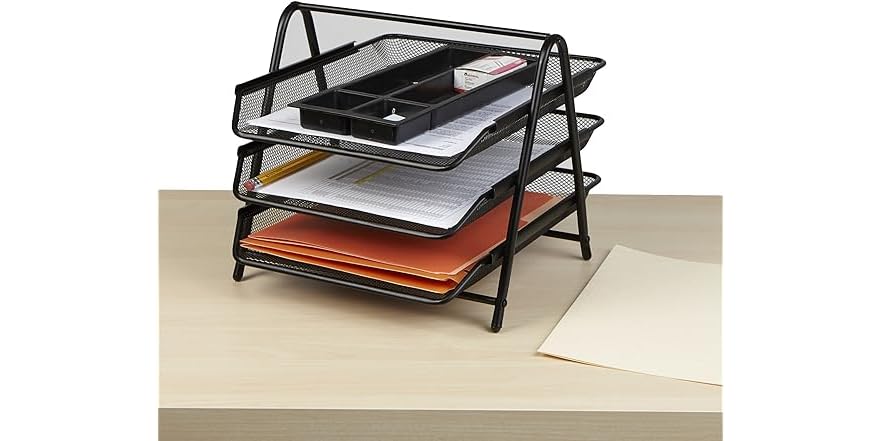 Mind Reader Metal Mesh Monitor Stand