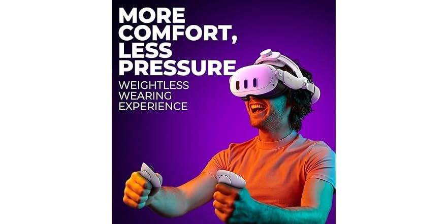 DESTEK QH3 Pressure-Free Head Strap for Meta Quest 3
