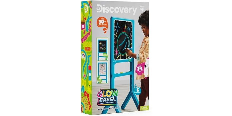 Glow Easel Dual-Sided Art Station – 34”