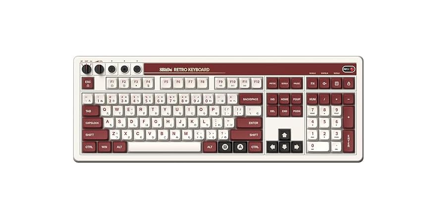 ***8BitDo Retro 108 Mechanical Keyboard w/ Numpad Fami Edition