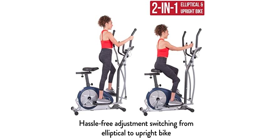 Body Champ 2-in-1 Upright Exercise Bike