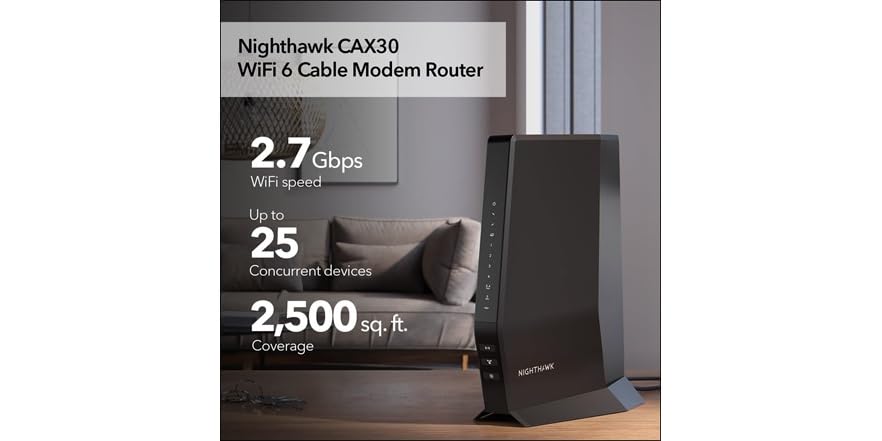 NETGEAR Nighthawk WiFi 6 Router (Open Box)