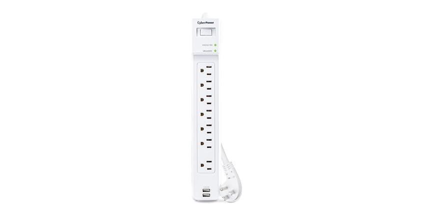 (NEW) CyberPower P704URC1 7-Outlet Surge Protector