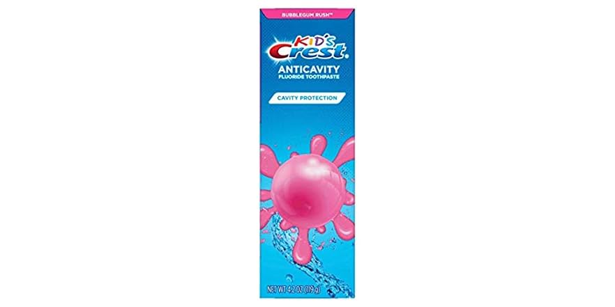 Crest Toothpaste Kids Bubble Gum Flavor