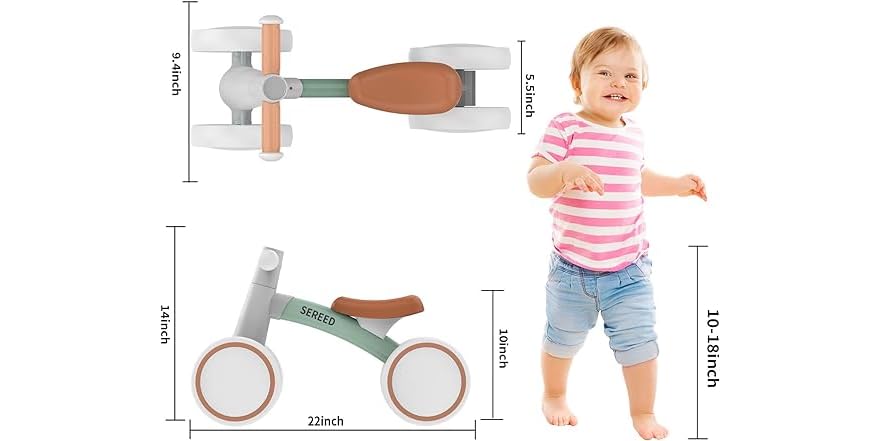 SEREED Baby Balance Bike for 1 Year Old