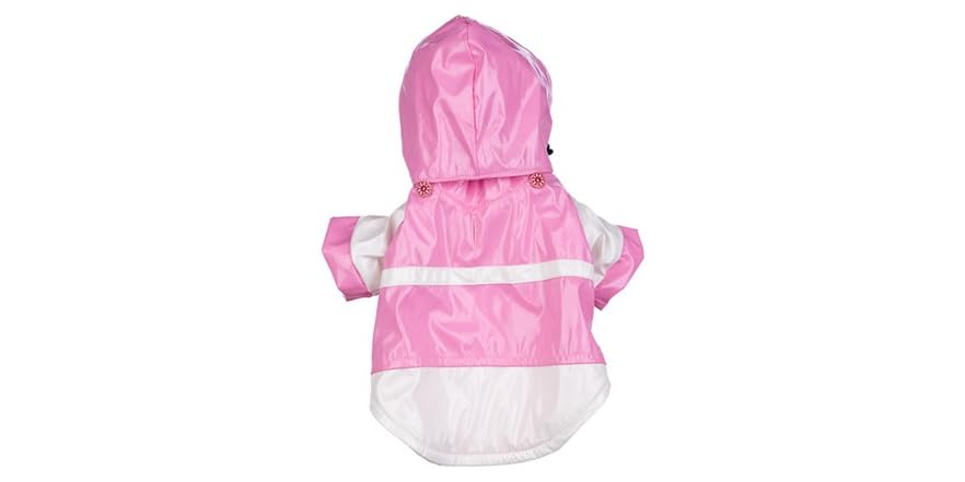 Pink & White Two-Tone Raincoat