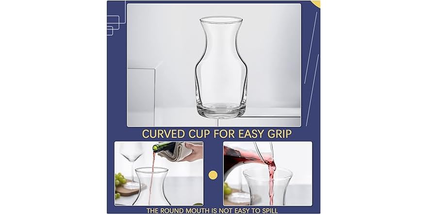 12 Pack 6.5 oz Wine Serving Carafe