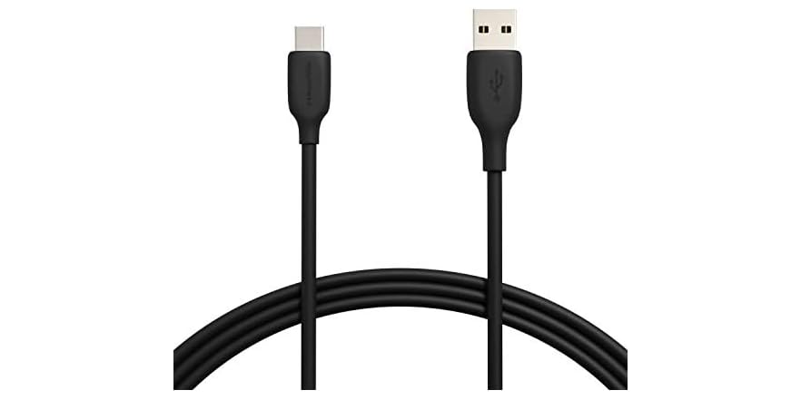 (2 PACK) AmazonBasics USB-C to USB-A 2.0 Fast Charging Cable