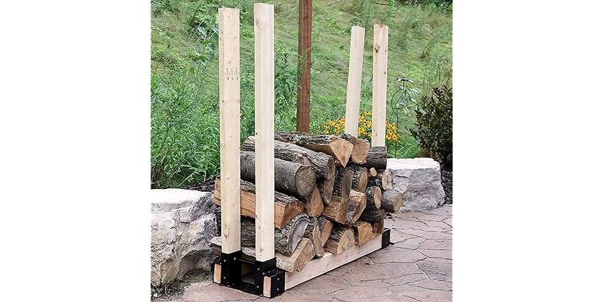 Sunnydaze Adjustable Log Storage Rack Bracket Kit