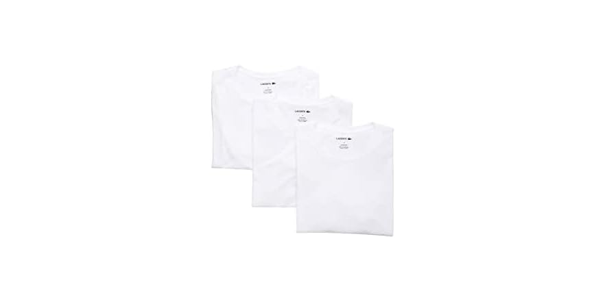Lacoste mens Essentials 3 Pack T-shirt