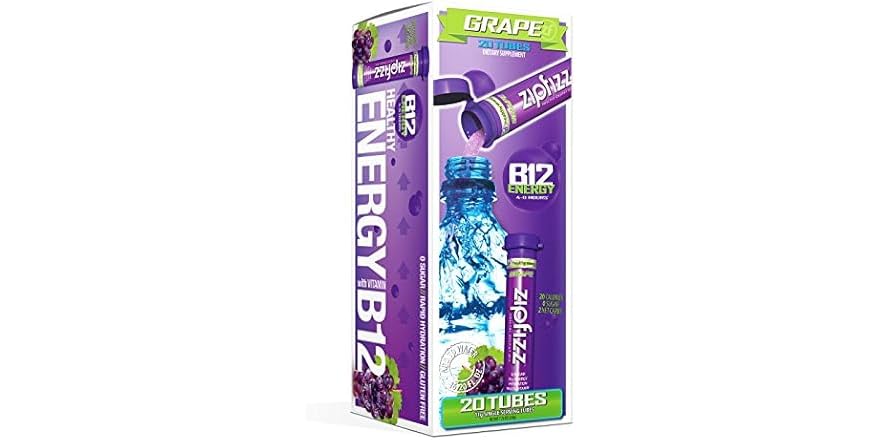 Zipfizz Healthy Energy Drink Mix, Grape