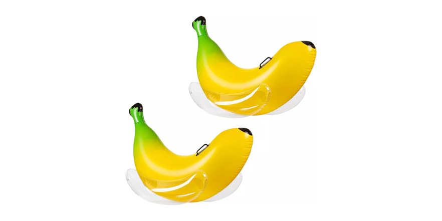 ZoneInflatable Banana Pool Float Rocker- Choose Size