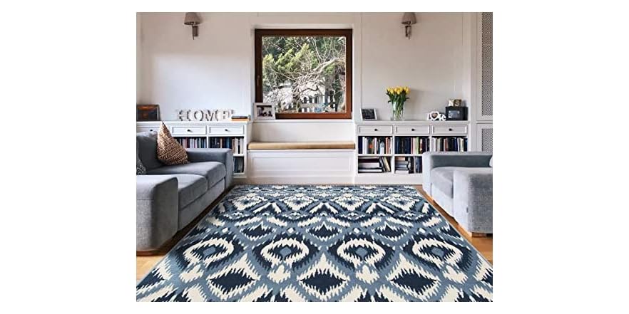 Ikat Area Design Area Rugs