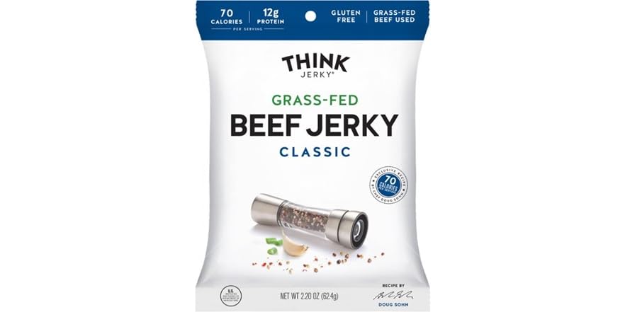 Think Jerky Grass-Fed Beef Jerky Variety, 6-Pk