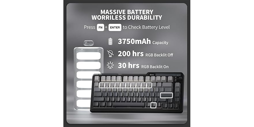KZZI K75 Lite Wireless Mechanical Keyboard
