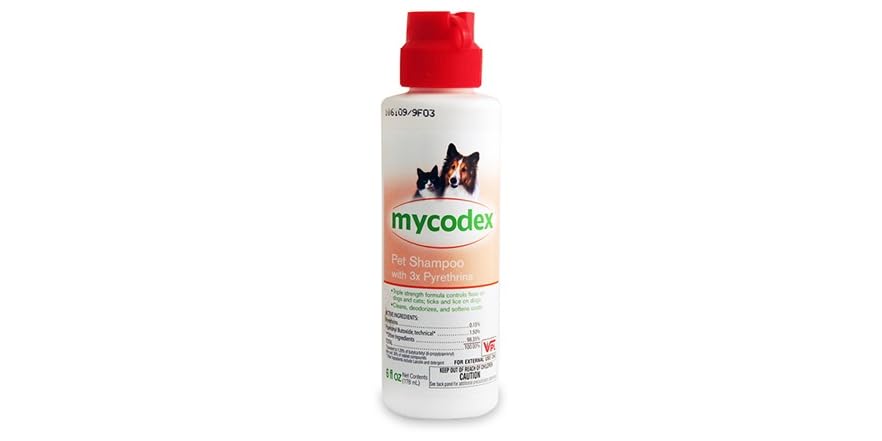 Mycodex Pet Shampoo with 3X Pyrethrins 6 oz