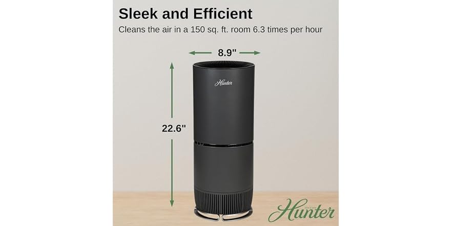 (NEW!) Hunter True HEPA Digital Air Purifier