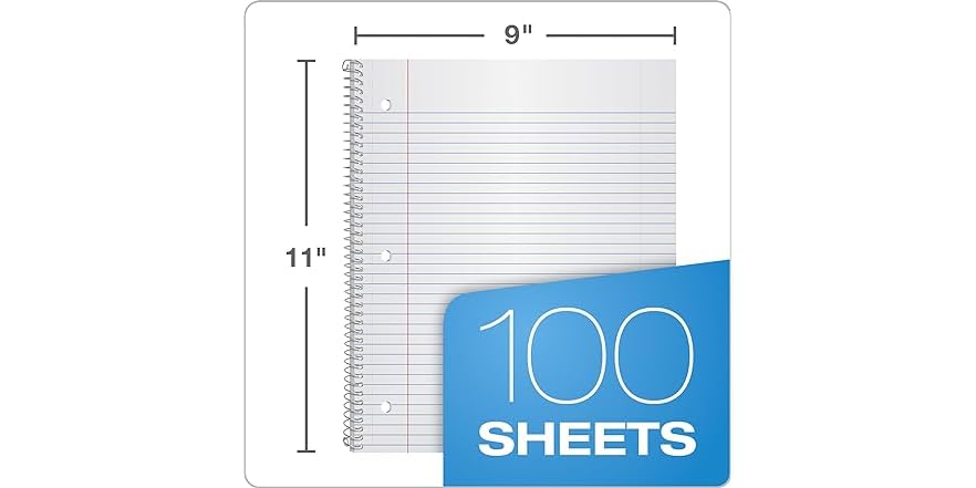 Tops Oxford Spiral Notebooks, 1 Subject