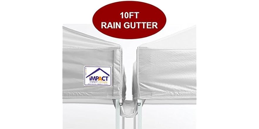 Impact Canopy 10-Foot Tent Rain Gutter