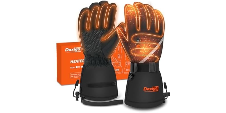 Daxiga Gloves 5000mAh Rechargeable Batteries