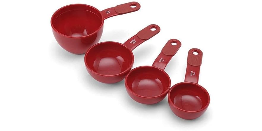 KitchenAid 9-Piece Measuring Cup Set, Red