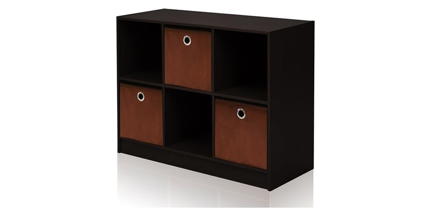 Bookcase Storage w/Bins