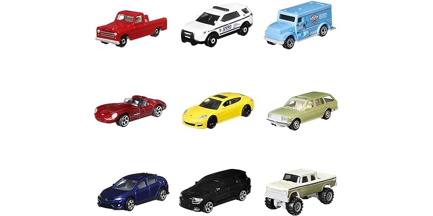 Matchbox Cars 9-Pack Die-Cast