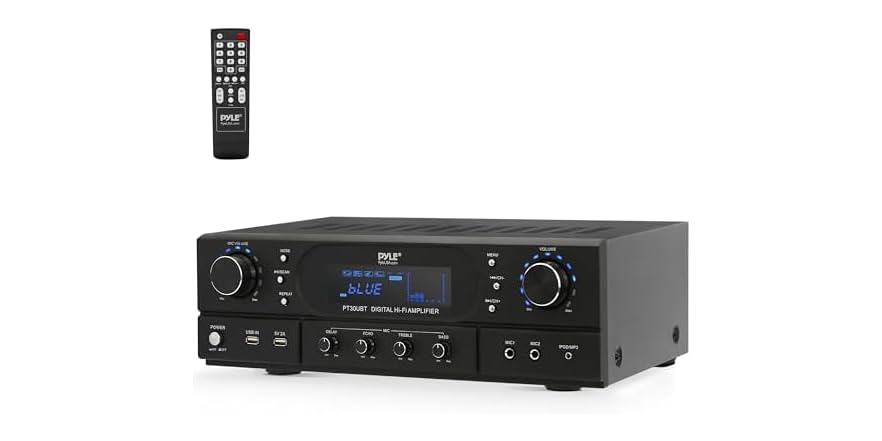 Pyle 180W Peak Bluetooth Home Theater Receiver Amplifier