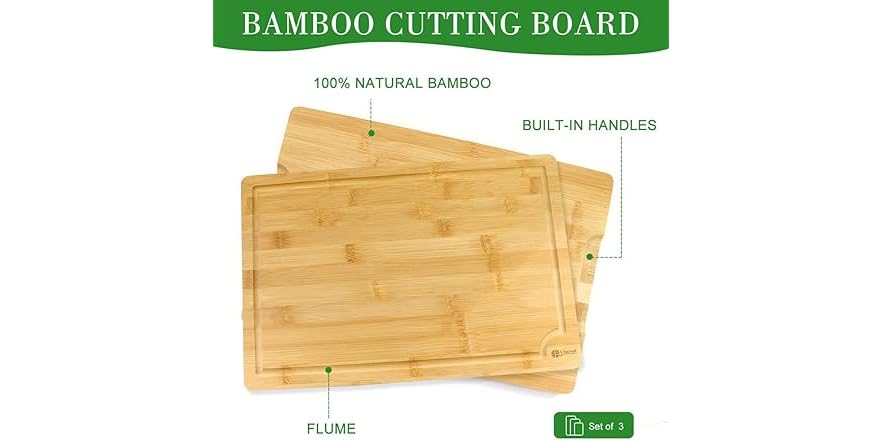 A Maxwell Bamboo Cutting Boards, Natural