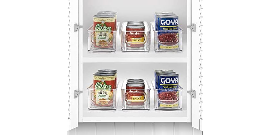 Sorbus Small Plastic Storage Bins (No Lid)