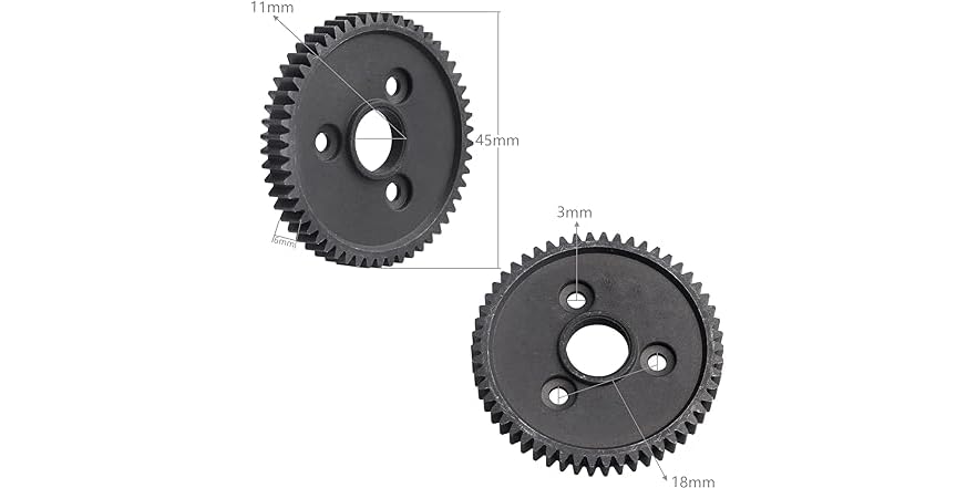 54T Spur Gear & 3 Set Pinion Gears
