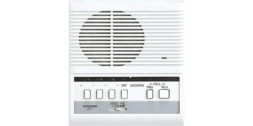 Aiphone LEF-3 Open Voice Selective Call Master Intercom, Accepts Up to ...