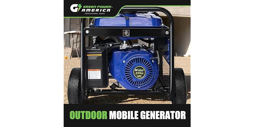 Green Power America 5000W Gas Generator