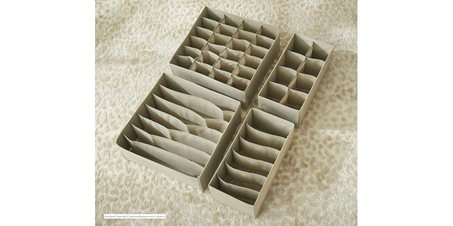 4 Collapsible Fabric Storage Dividers