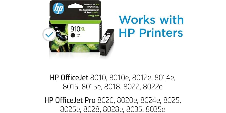 HP 910XL Black High-yield Ink Cartridge