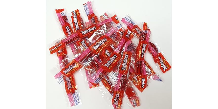 (2 Pack) Twizzler Cherry Pull N' Peel Licorice, Red Single Twist Candy ...