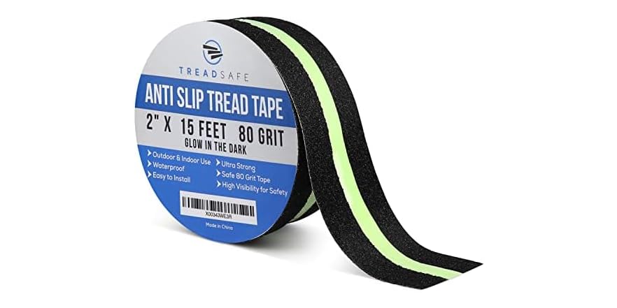 TreadSafe Glow In The Dark 2"x15ft Roll