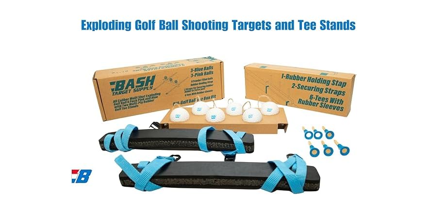 Bash Target Tee Box Kit & 6-Pack Balls