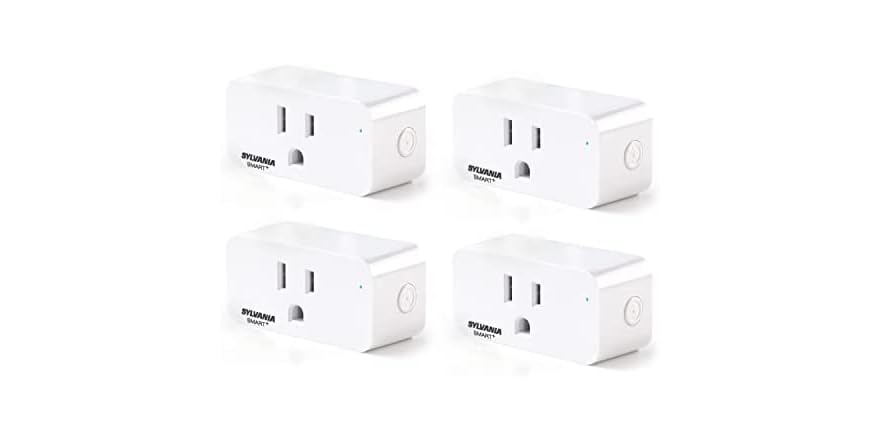 SYLVANIA Wifi Smart Plug - 4 PACK