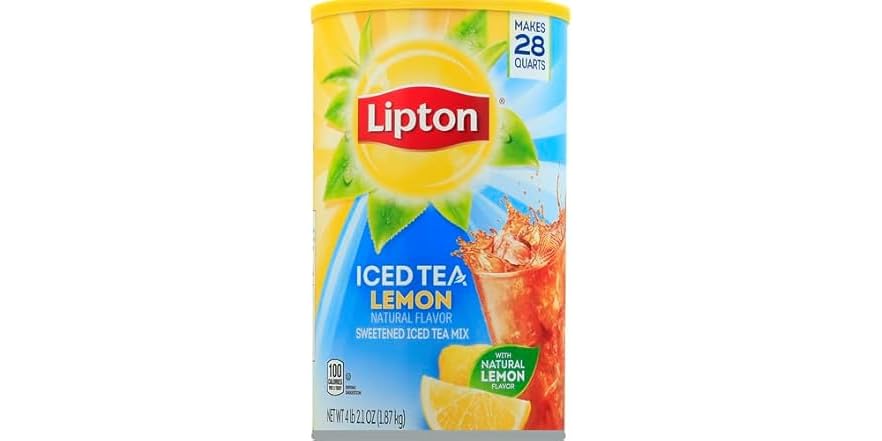 Lipton Lemon Powdered Iced Tea, Sweetened