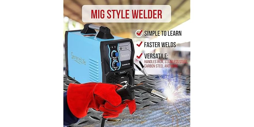 SereneLife SLMIGWL140Inverter MIG Welding Machine (Open Box)