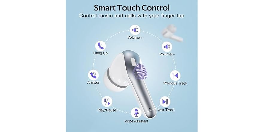 True Wireless Earbuds Bluetooth Headphones