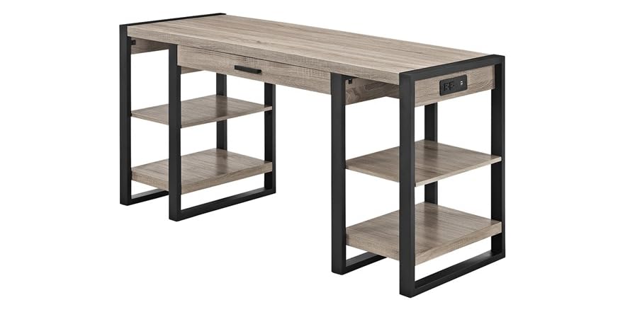 Walker Edison 60" Urban Blend Storage Desk