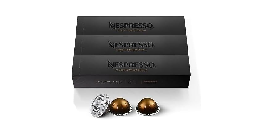 Nespresso VertuoLine Double Espresso Chiaro 60-Count