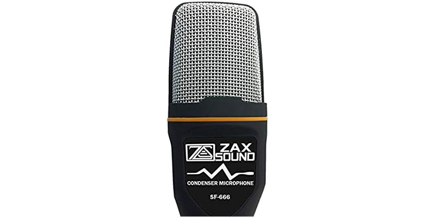ZaxSound Cardioid Condenser Mic w/ Stand